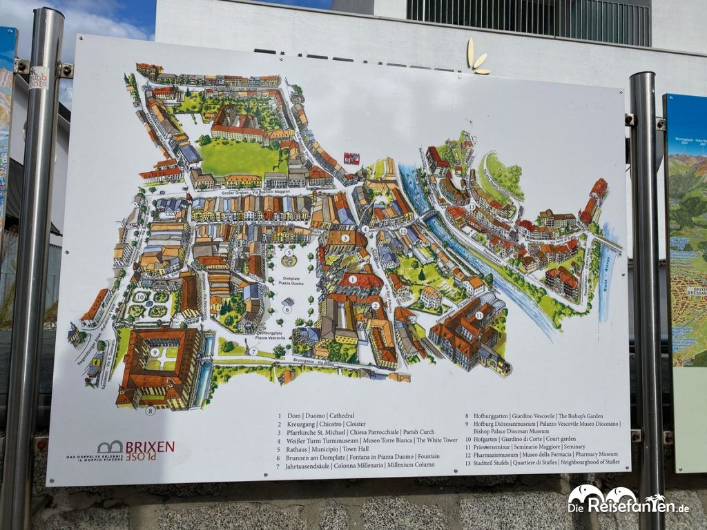 Stadtplan von Brixen – reisefanten.de
